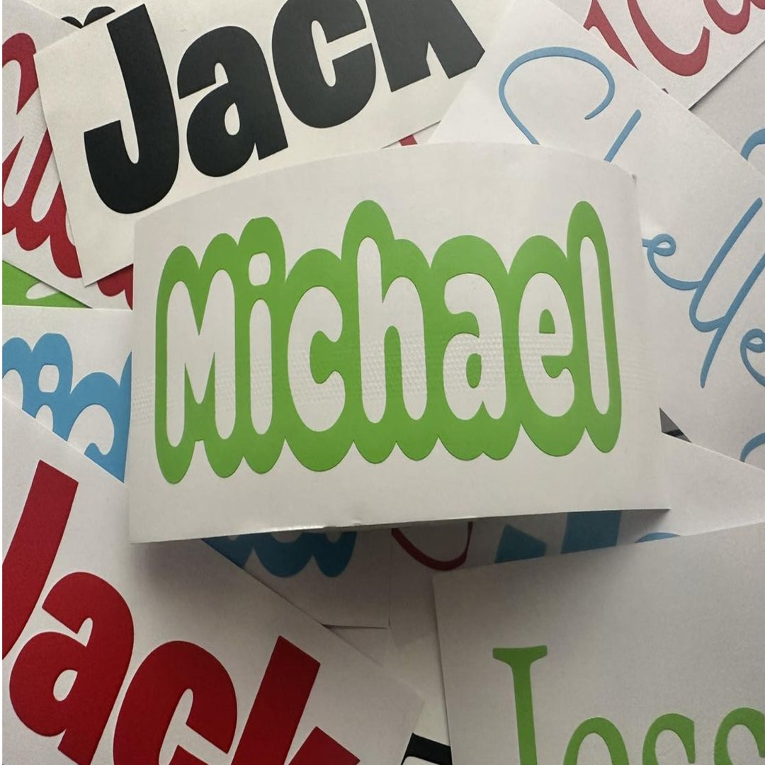 Personalized Name Vinyl Decal – Water Bottle Sticker - Etsy