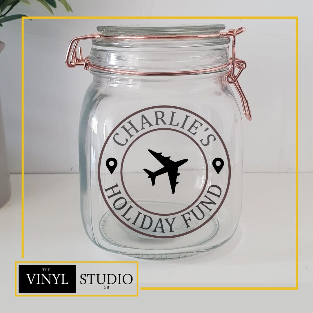 Personalised Holiday Fund Sticker - Vinyl Decal - Sticker ...