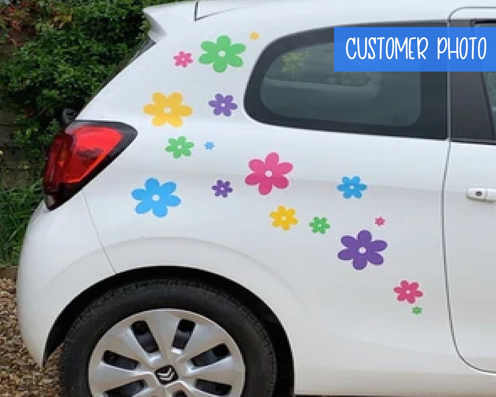 Flower Stickers Set Flower Decals Flower Stickers Bike - Etsy UK