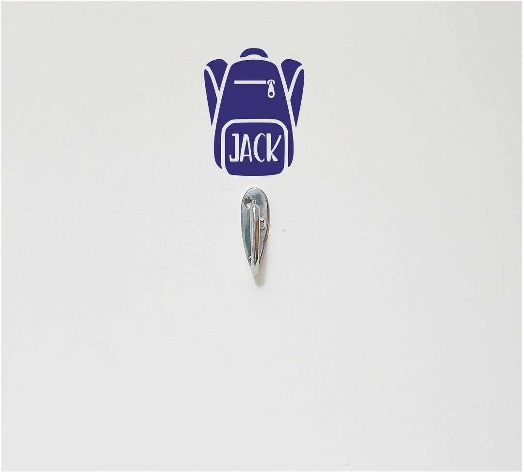 Personalised Back Pack Wall Decal - Create Your Own Personalised ...