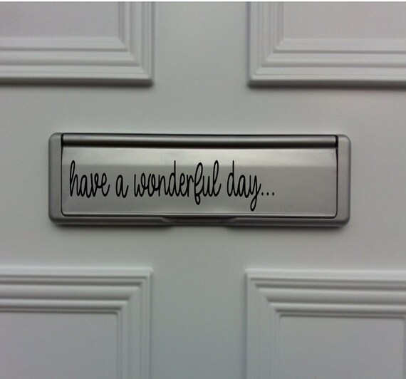 Letter Box Sticker Vinyl Decal Post Box Sticker Have a | Etsy