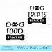 Dog Treats & Dog Food SVG Digital Download Commercial Use - Etsy