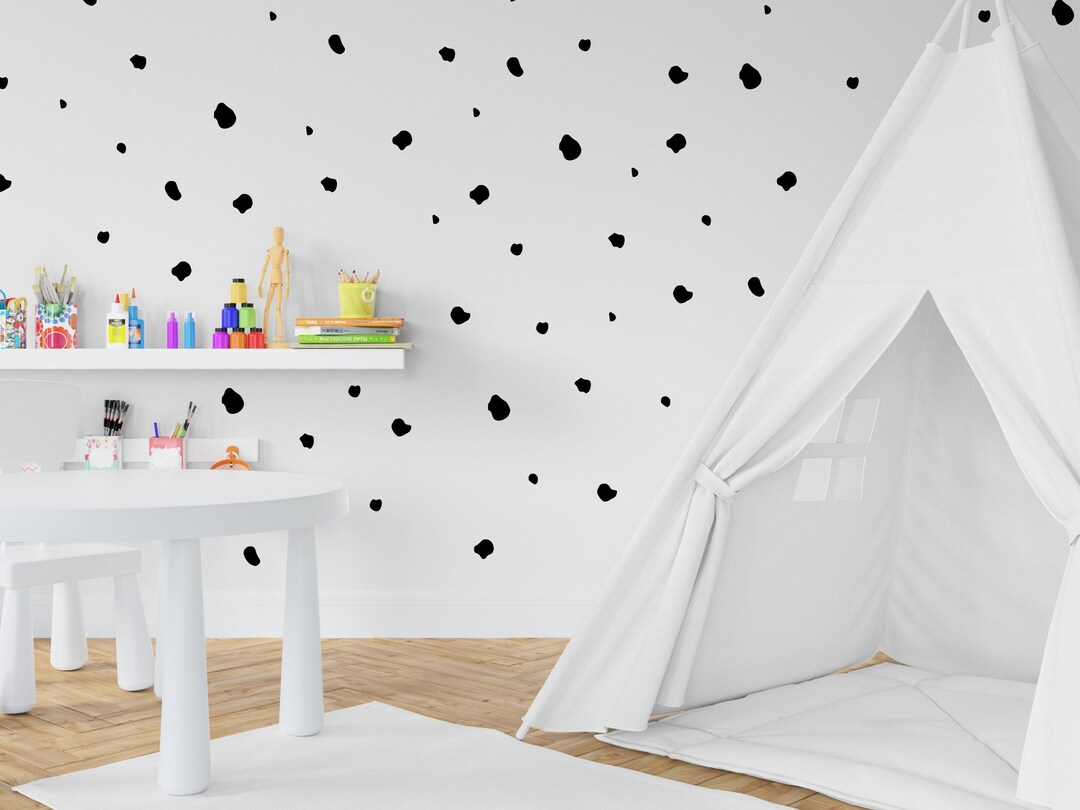 Dalmatian Stickers - Polka Dot Wall Decals - Children's Bedroom Decor ...