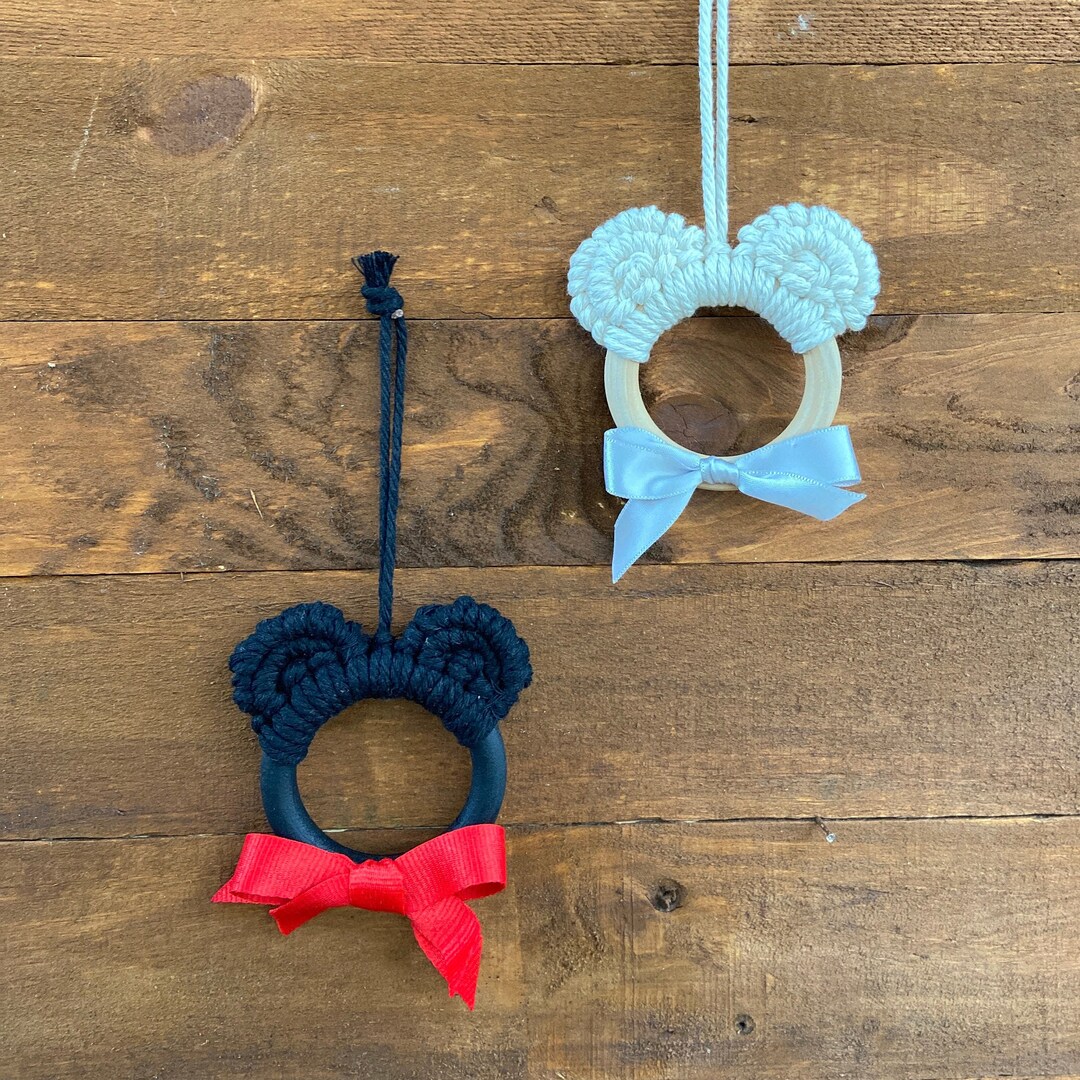 Bear Macrame Wall Hanging / Mickey Mouse Macrame Wall Hanging ...