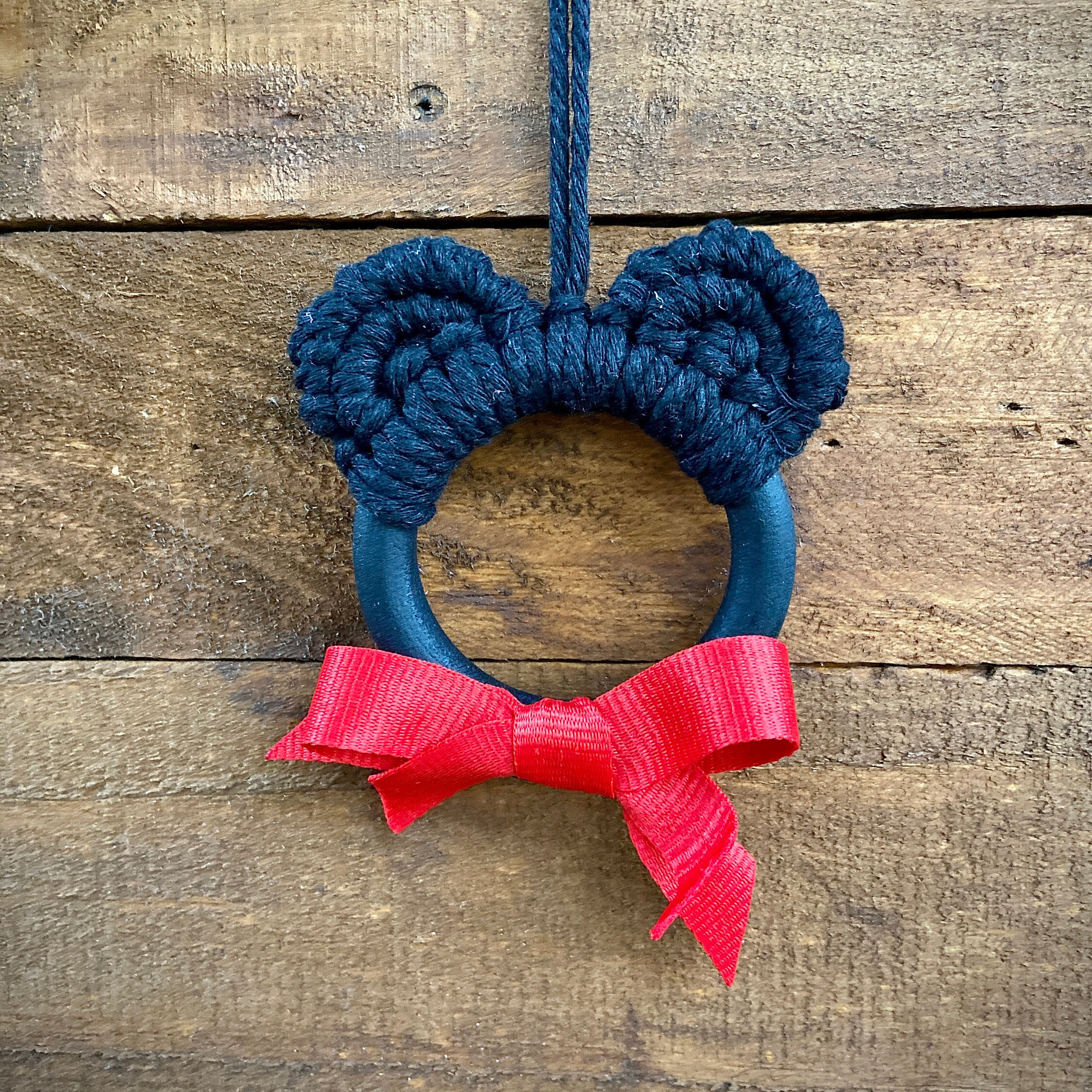 Bear Macrame Wall Hanging / Mickey Mouse Macrame Wall Hanging ...