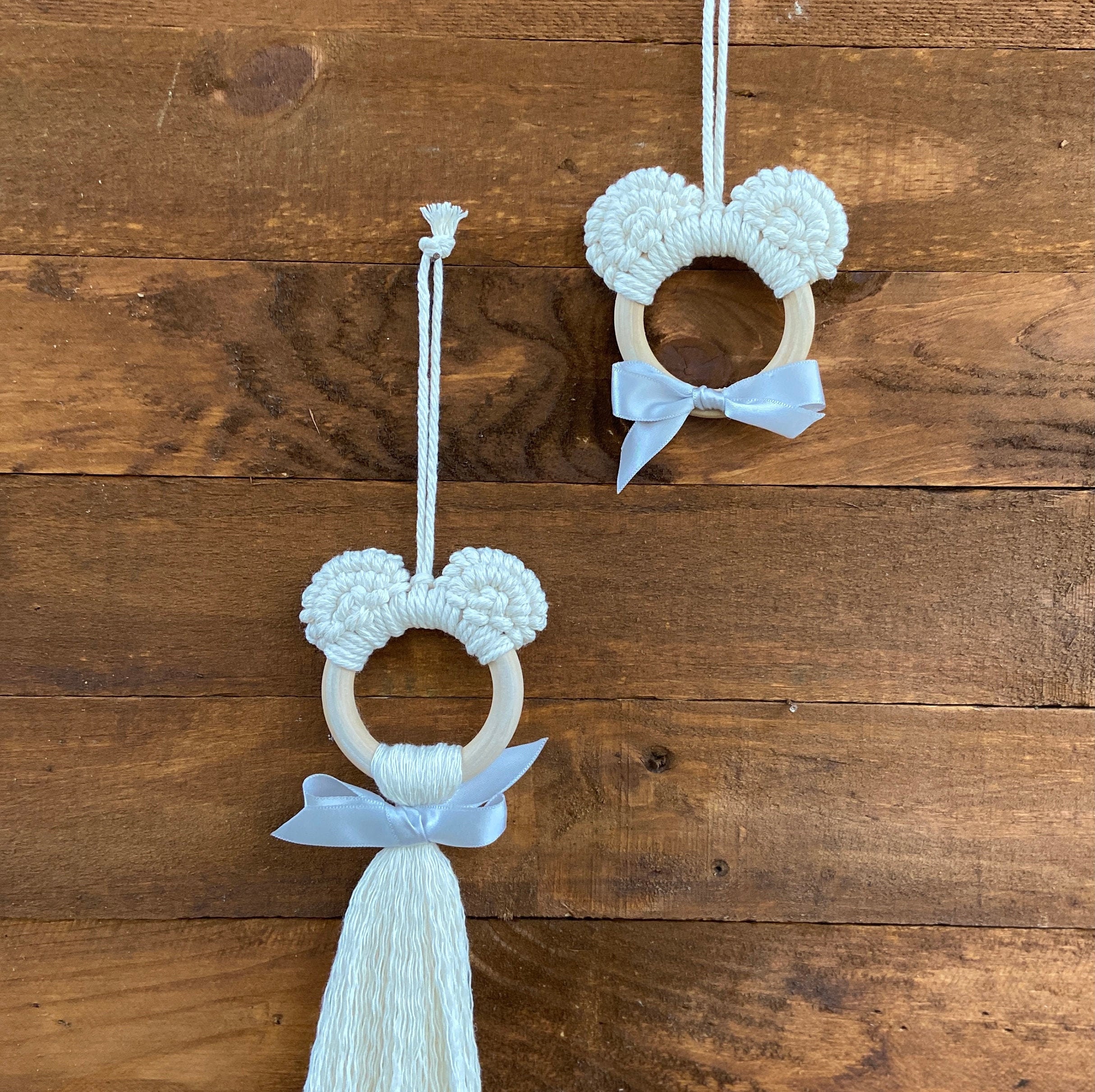 Bear Macrame Wall Hanging / Mickey Mouse Macrame Wall Hanging ...