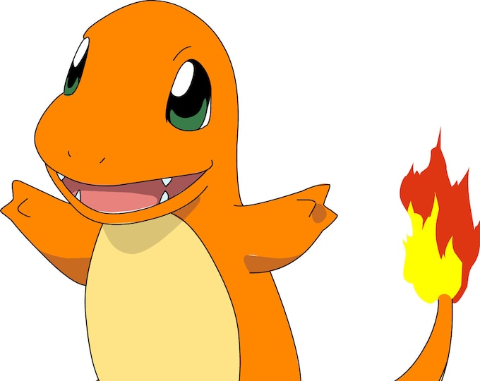 Pokemon Charmander Svg Pdf Eps Png Dxf Jpg digitaler Instant Download ...