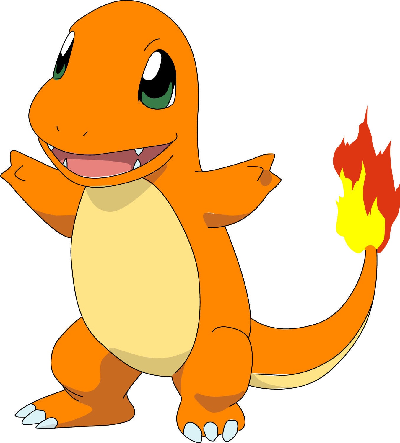 Pokemon Charmander Svg Pdf Eps Png Dxf Jpg Digital Instant | Etsy