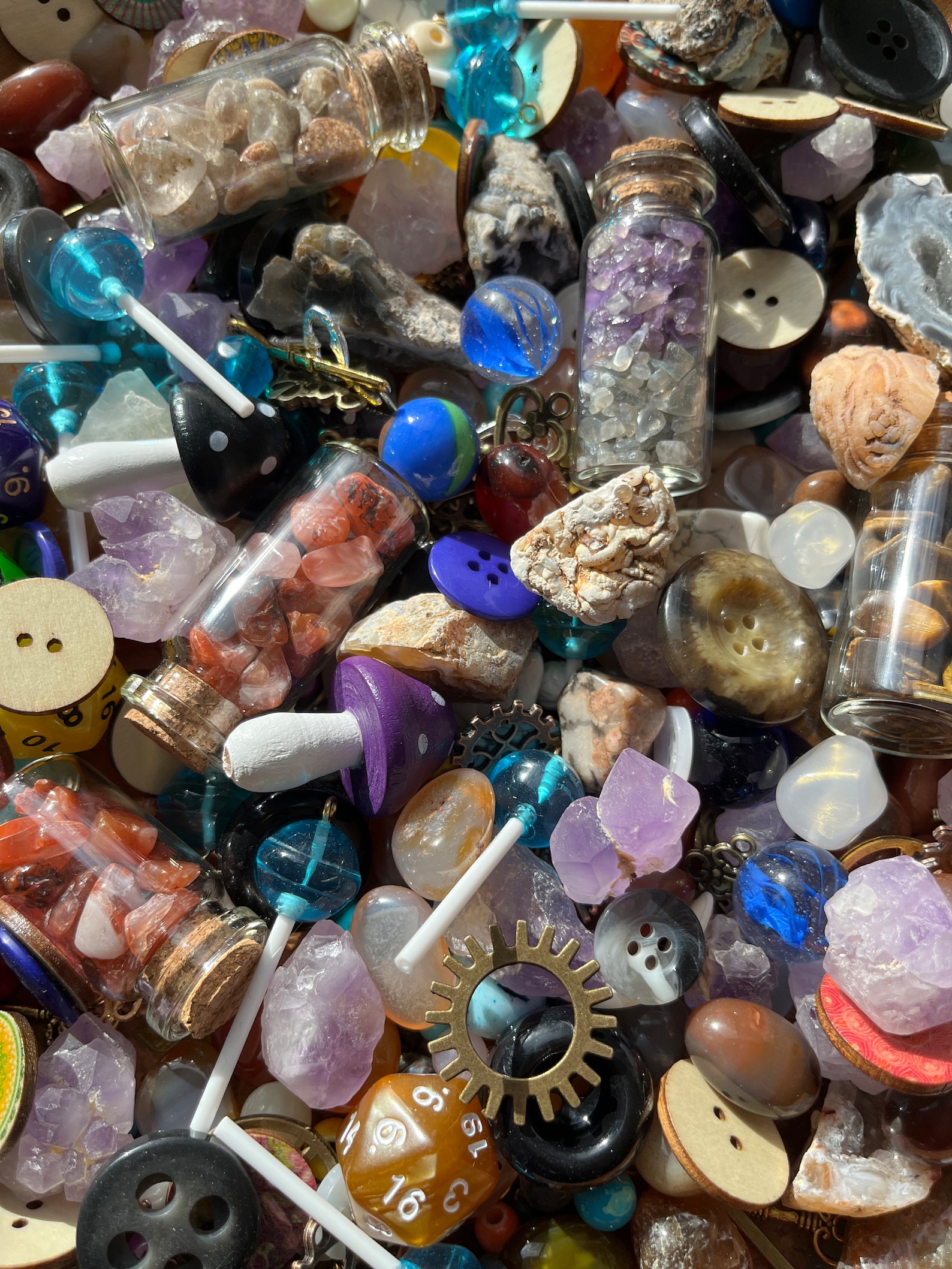 Crowcore Crystal Confetti Scoop, Crow Trinkets, Junk Drawer Oddities ...