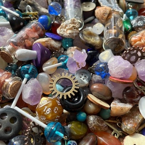 Crowcore Crystal Confetti Scoop, Crow Trinkets, Junk Drawer Oddities ...