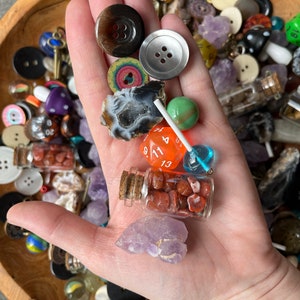 Crowcore Crystal Confetti Scoop, Crow Trinkets, Junk Drawer Oddities ...