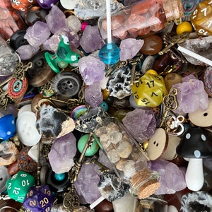 Crowcore Crystal Confetti Scoop, Crow Trinkets, Junk Drawer Oddities ...