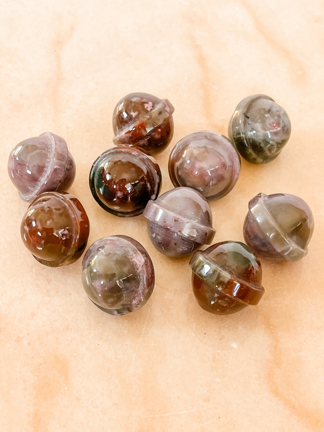 Ocean Jasper Planet | UFO Crystal Carving - Etsy