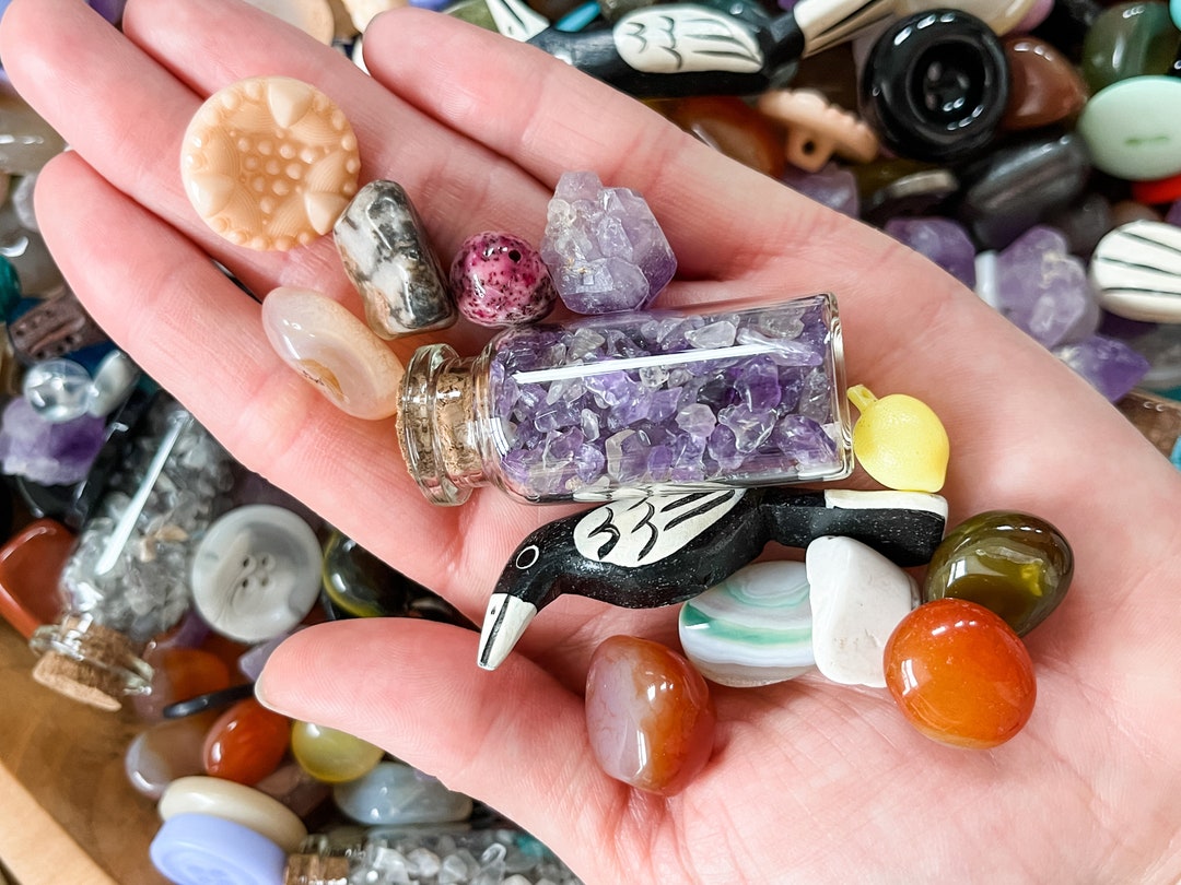 Crowcore Crystal Confetti Scoop Goblincore Fetti Lucky Mix - Etsy