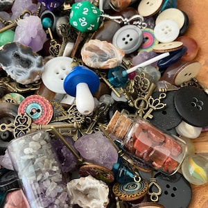 Crowcore Crystal Confetti Scoop, Crow Trinkets, Junk Drawer Oddities ...