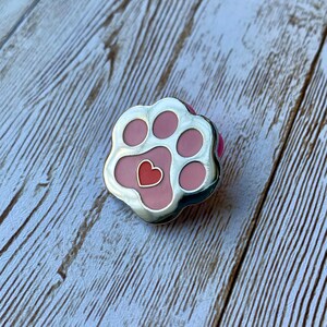 Paw Print Enamel Pin, Dog Print Pin, Cat Paw Pin, Hard Enamel Paw Print Pin - Etsy
