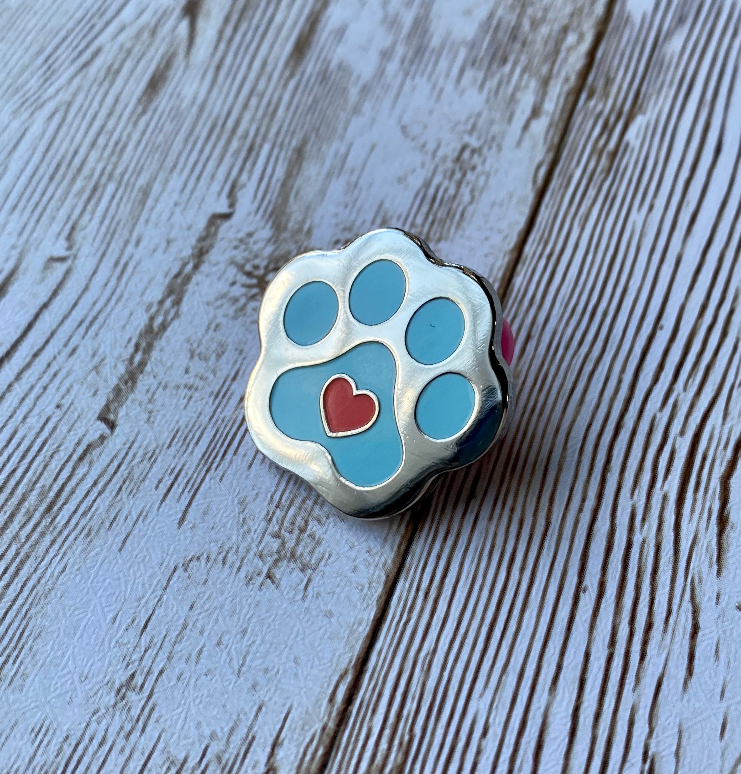 Paw Print Enamel Pin Dog Print Pin Cat Paw Pin Hard Enamel - Etsy
