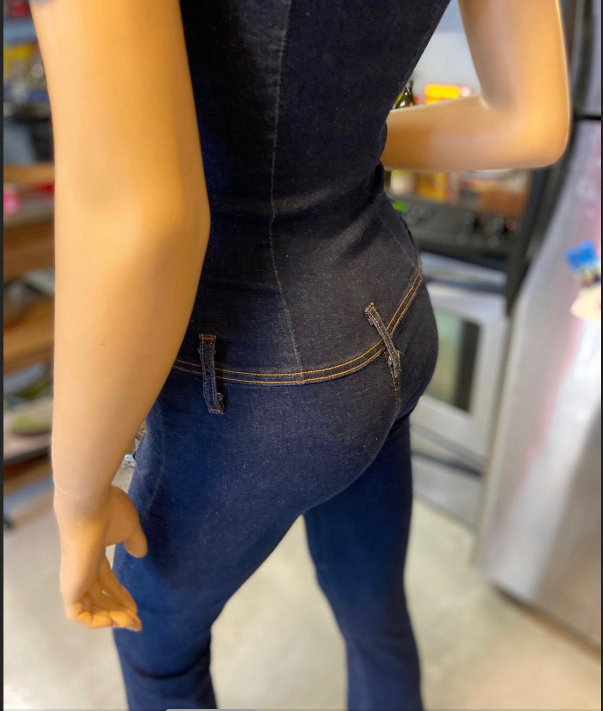 Vintage Y2K 90s Jlo Jean Dark Denim Frankie B Farrah Flare Jumpsuit - Etsy