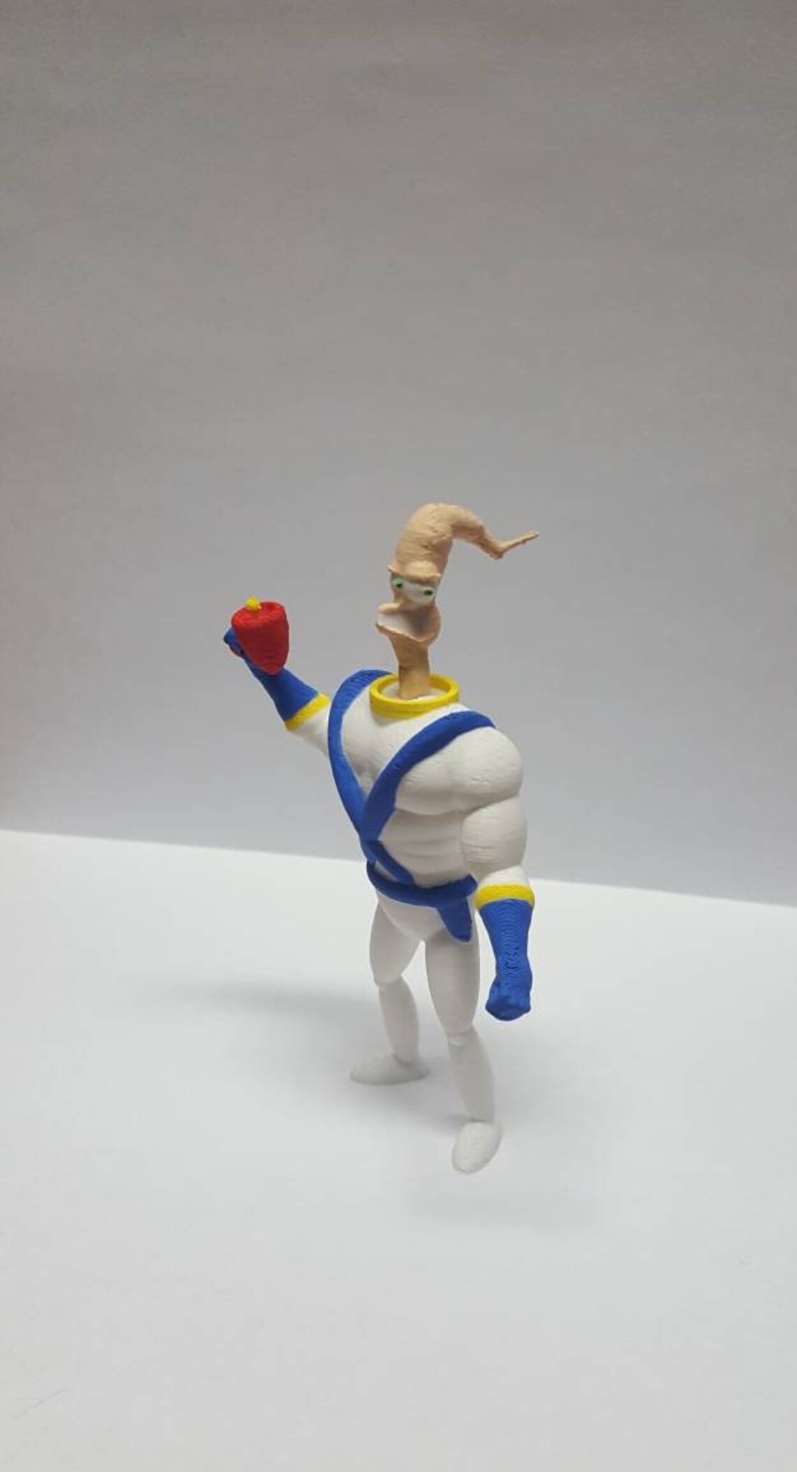 Earthworm Jim Custom Made Figure - Etsy
