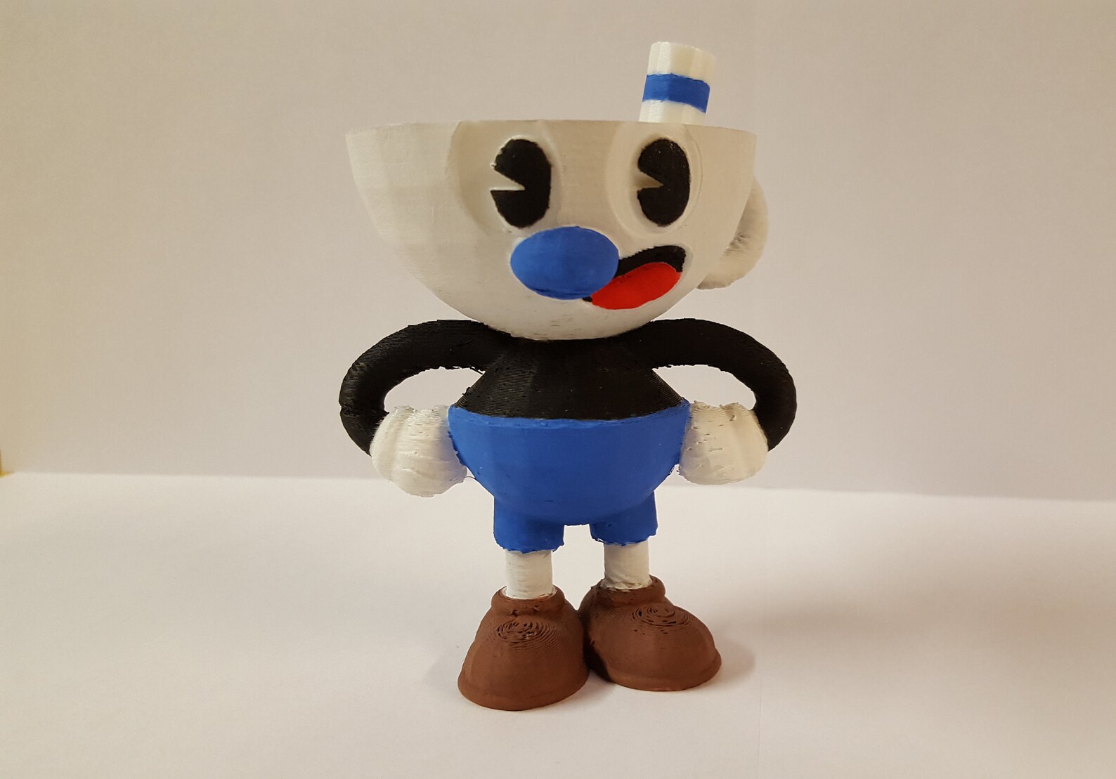 Mugman Figure ( From Video Game Don't Deal With the Devil ) - Etsy