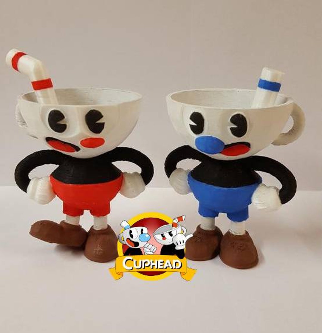 Cuphead and Mugman Custom Figure Co-op Bundle - Etsy