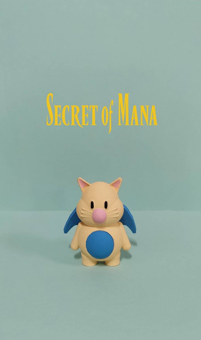 Final Fantasy / Secret of Mana Custom Moogle Figure 2-pack | Etsy