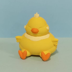 Final Fantasy Chunky Chocobo Custom Figure (color Options Available) - Etsy