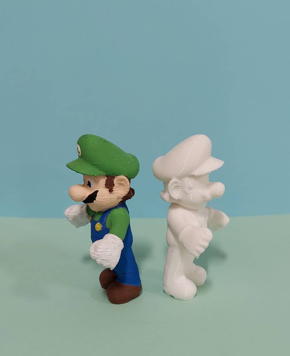 Super Mario Bros DIY Figures set 2 W/ Luigi | Etsy