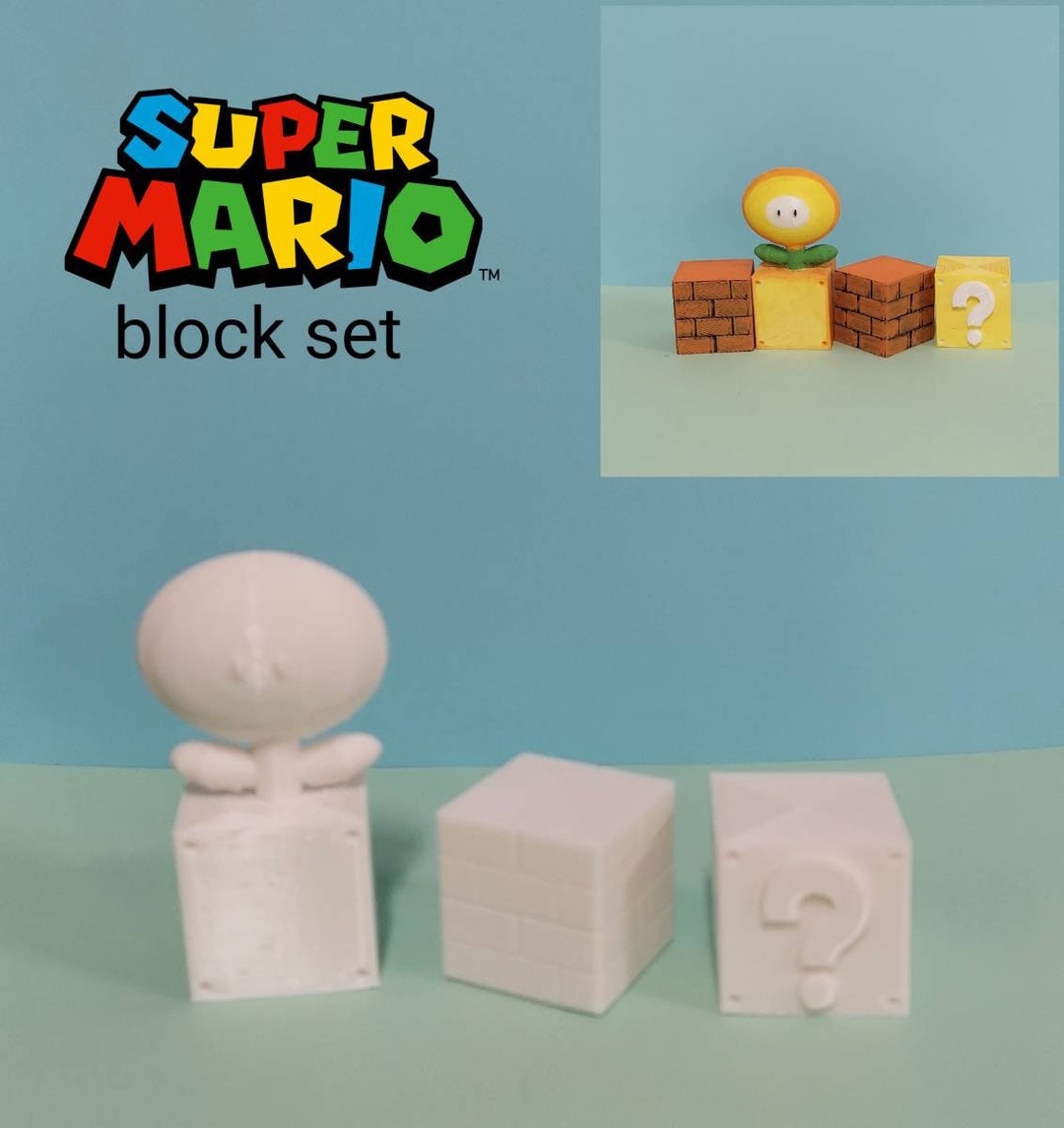 Super Mario Bros DIY Figures (block Set) - Etsy