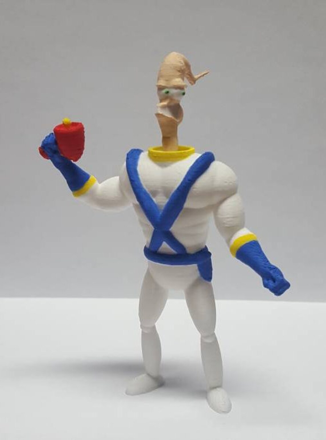Earthworm Jim Custom Made Figure | Etsy