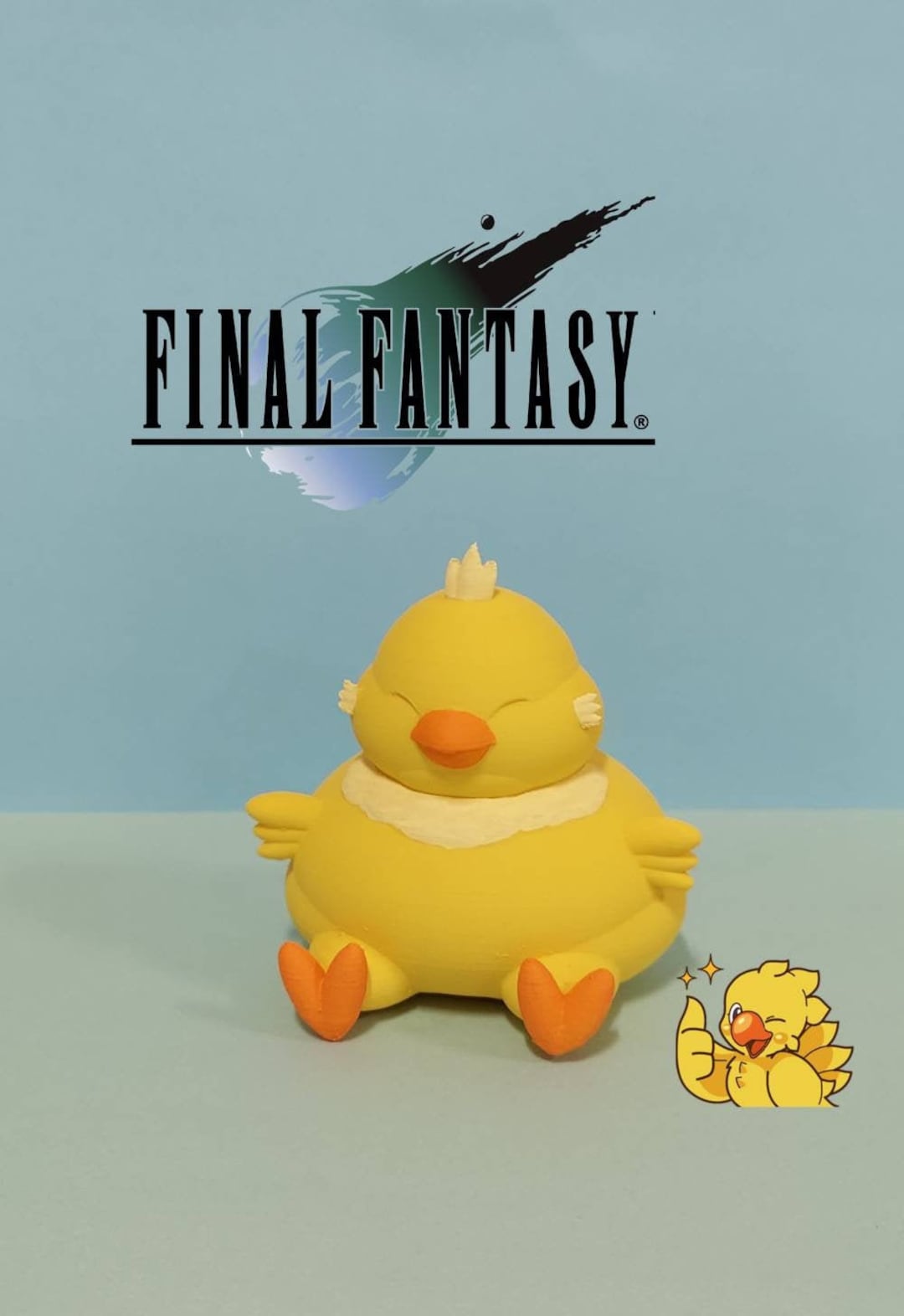 Final Fantasy Chunky Chocobo Custom Figure (color Options Available) - Etsy