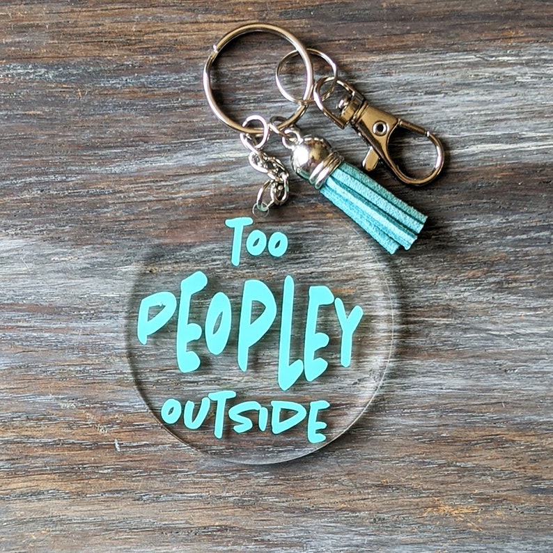 Keychains Acrylic Keychain Round Keychain Tassle Funny - Etsy