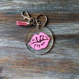 Keychains Acrylic Keychain Round Keychain Tassle Funny - Etsy