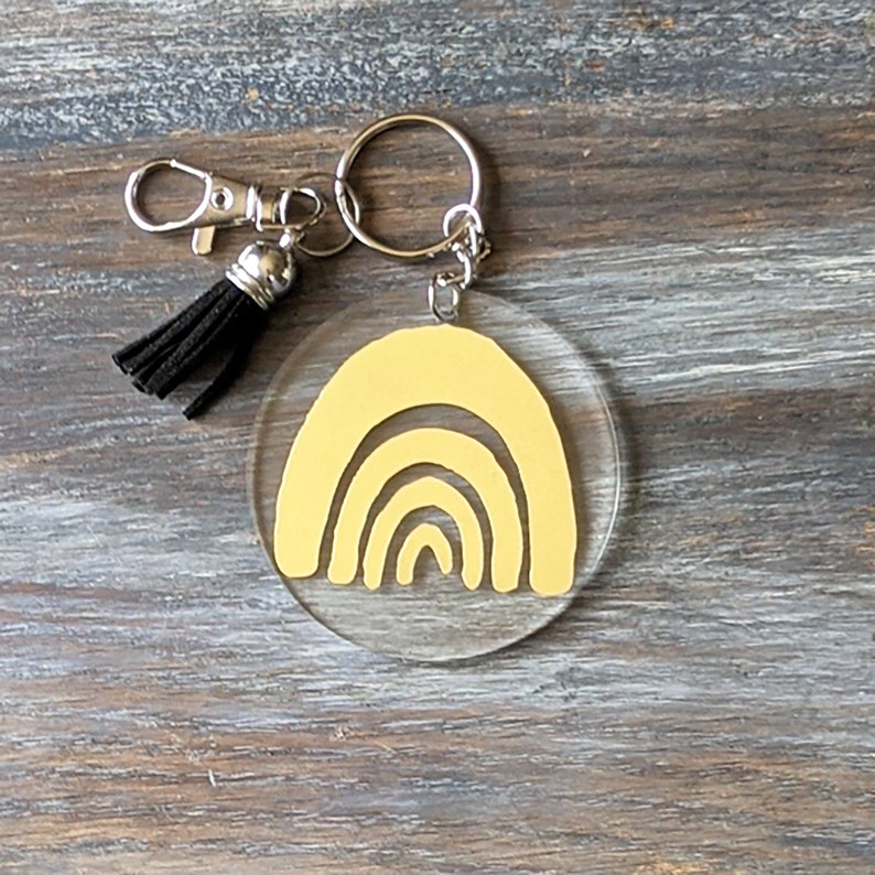 Keychains Acrylic Keychain Round Keychain Tassle Funny - Etsy
