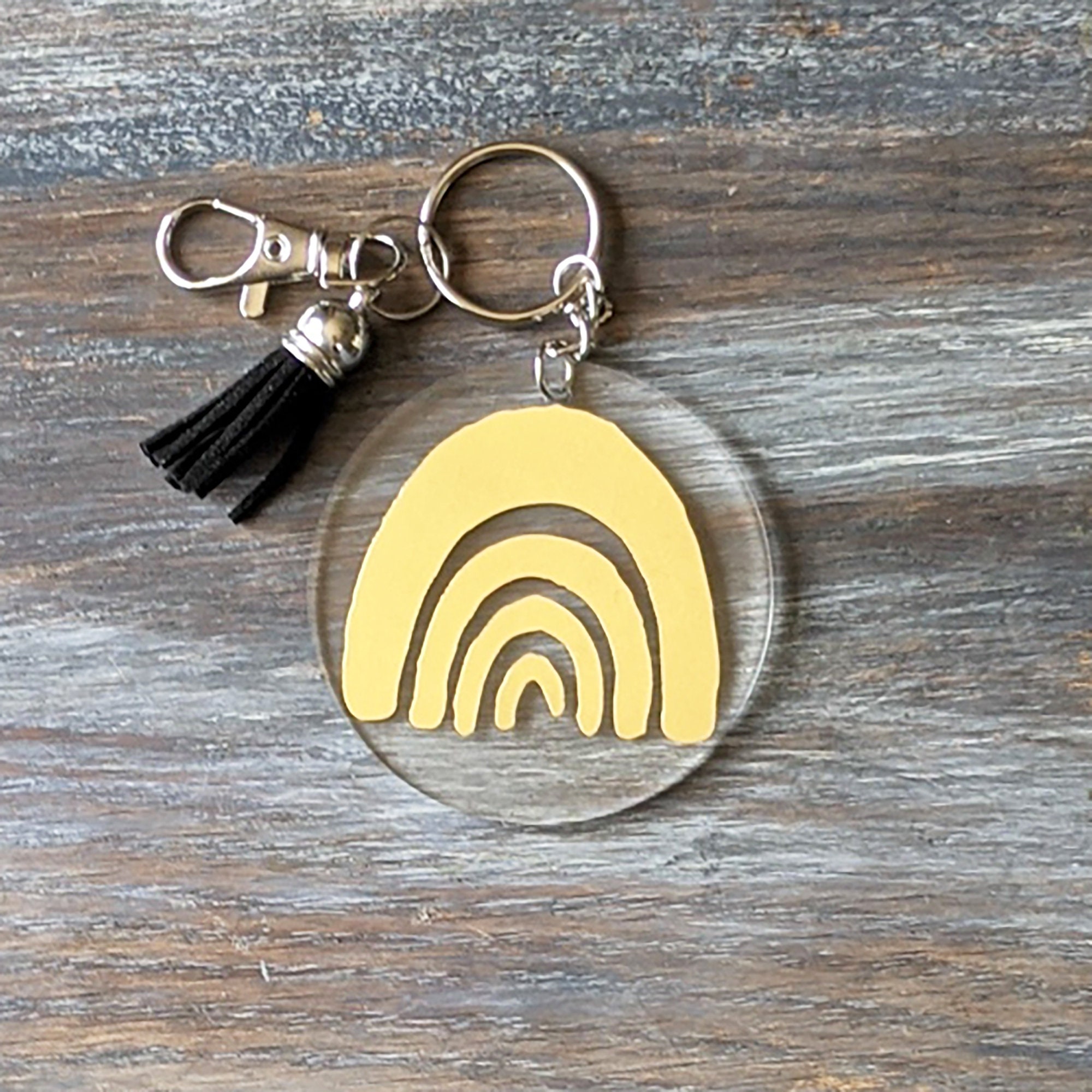 Keychains Acrylic Keychain Round Keychain Tassle Funny - Etsy