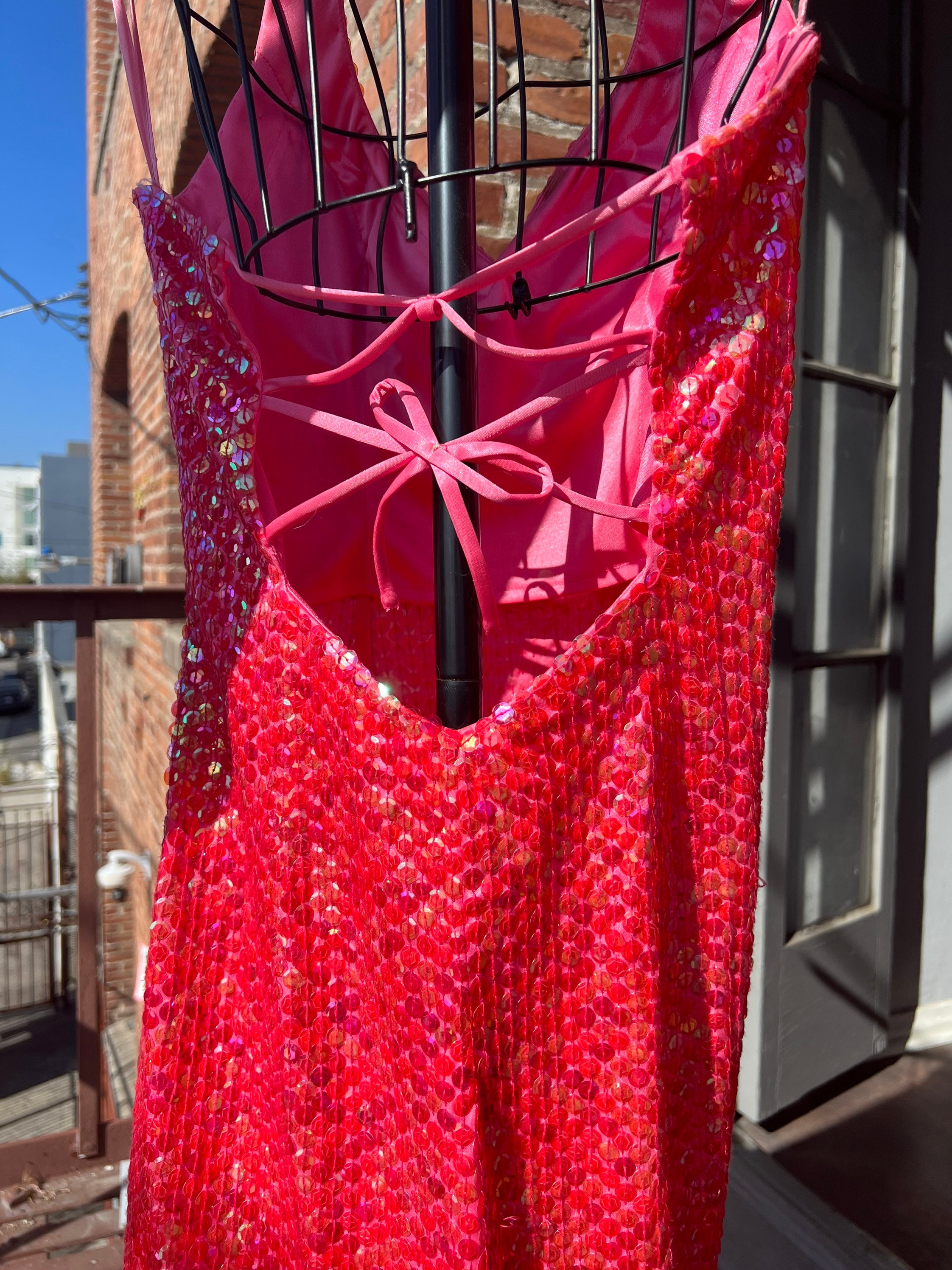 Sequin Halter Gown - Etsy