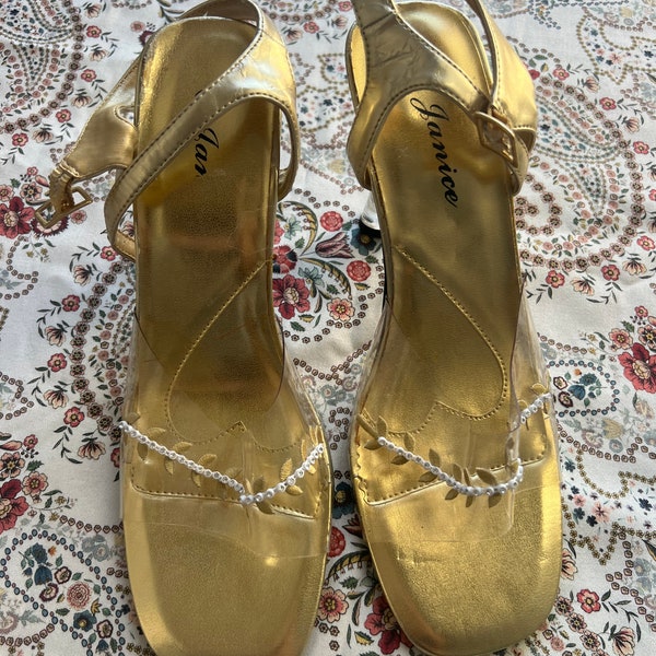 Gold Heels - Etsy