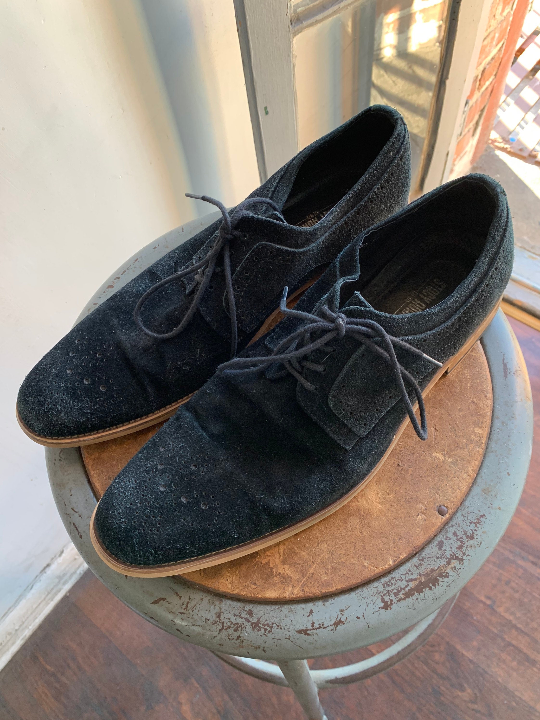 Stacy Adams Suede Wingtips - Etsy