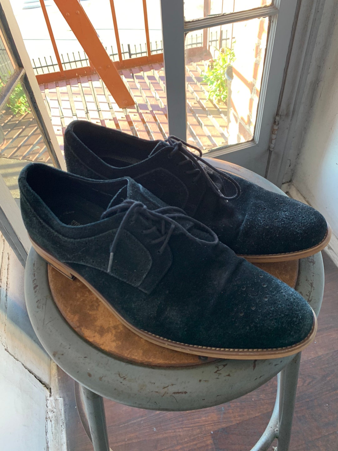Stacy Adams Suede Wingtips - Etsy