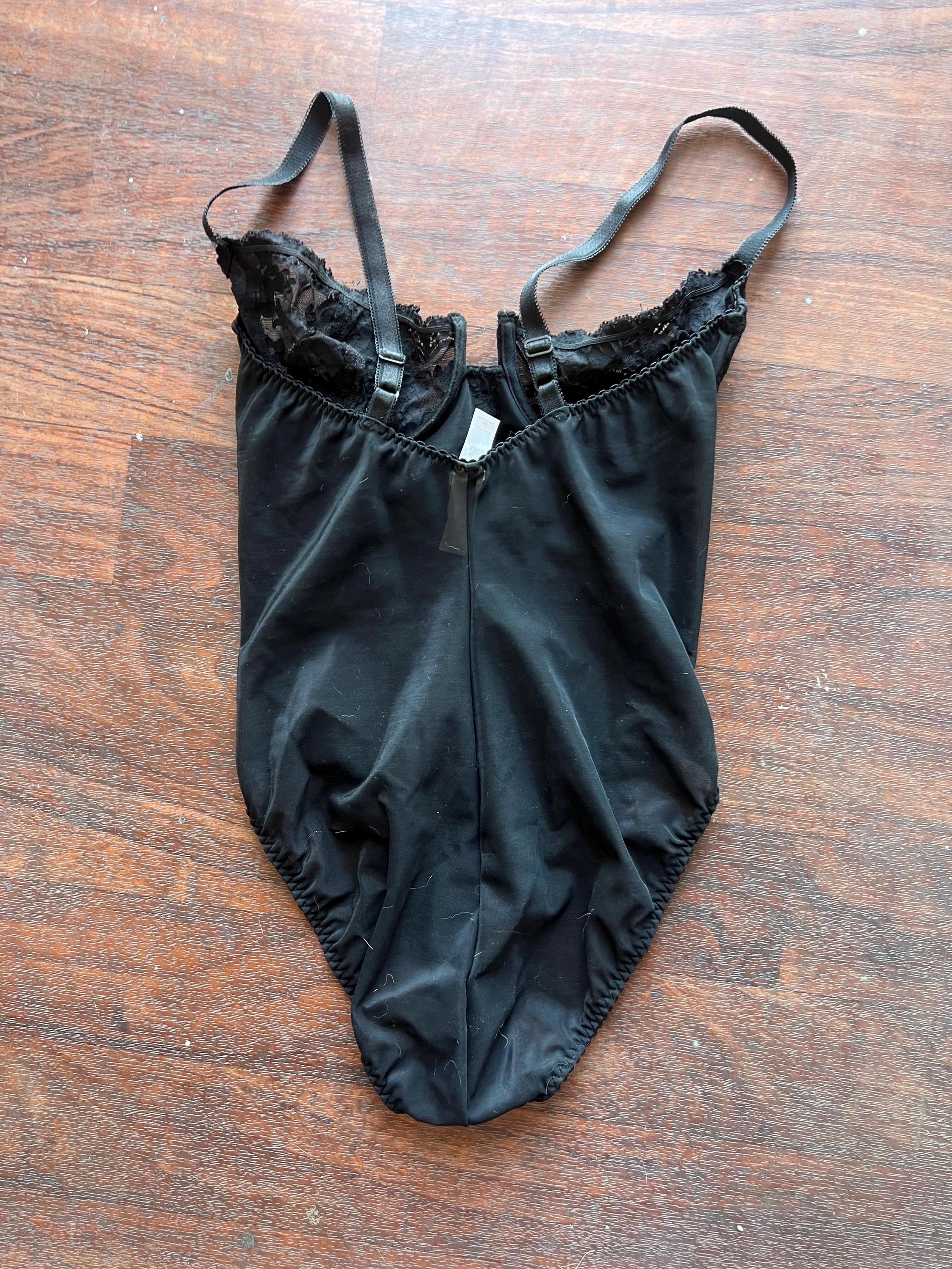 Black Lace Bodysuit - Etsy