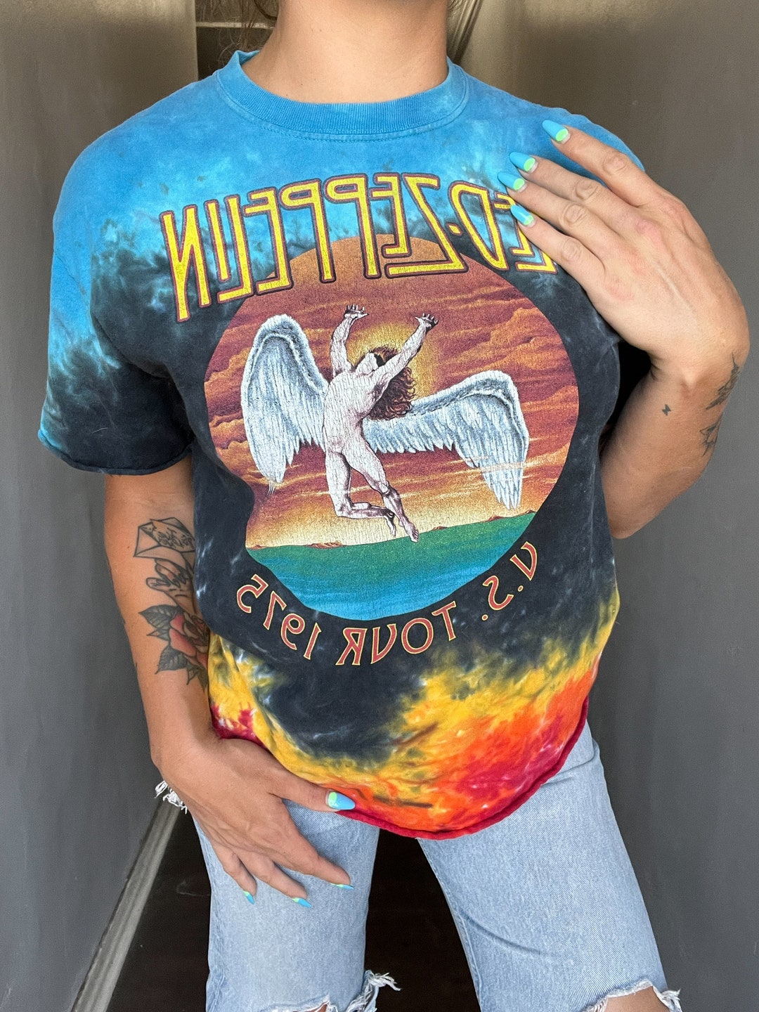 Rainbow Led Zeppelin Tee - Etsy