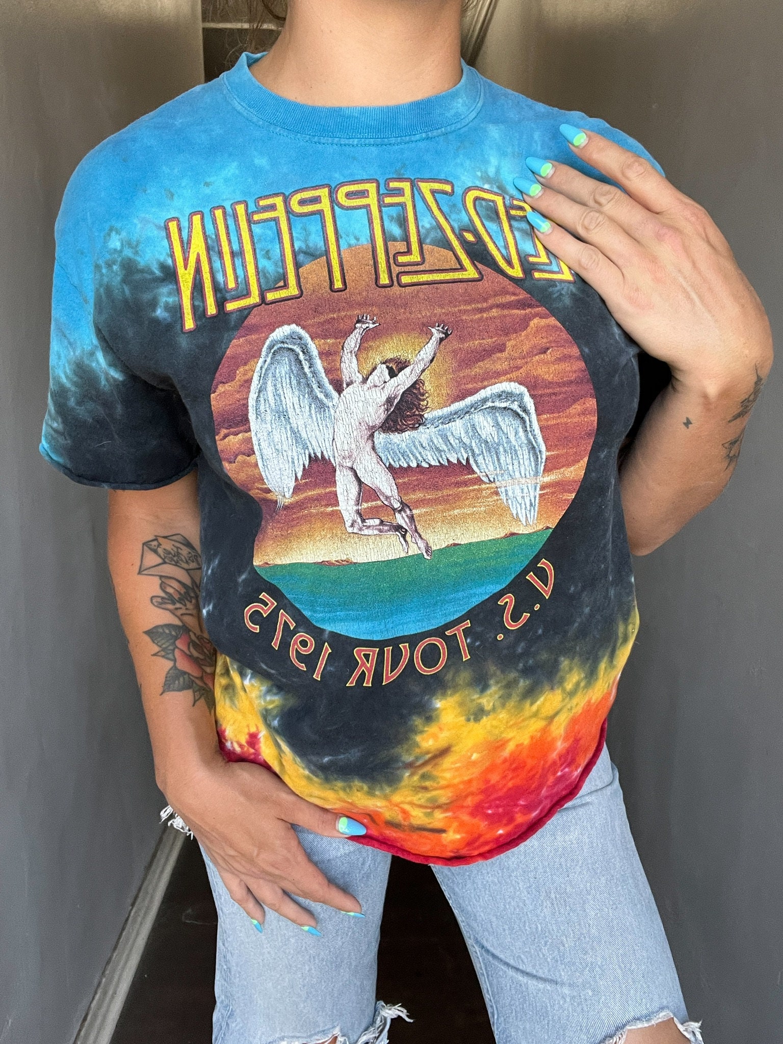 Rainbow Led Zeppelin Tee - Etsy