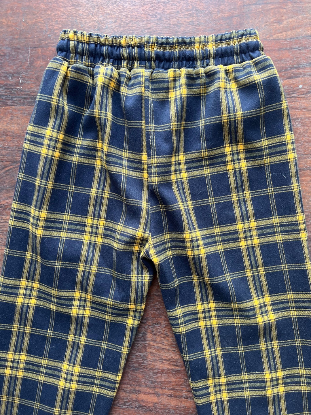 Blue/yellow Plaid Pants - Etsy