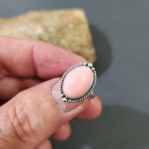 Pink Conch Shell Ring/conch Shell Ring/sterling Silver Ring/conch Ring ...