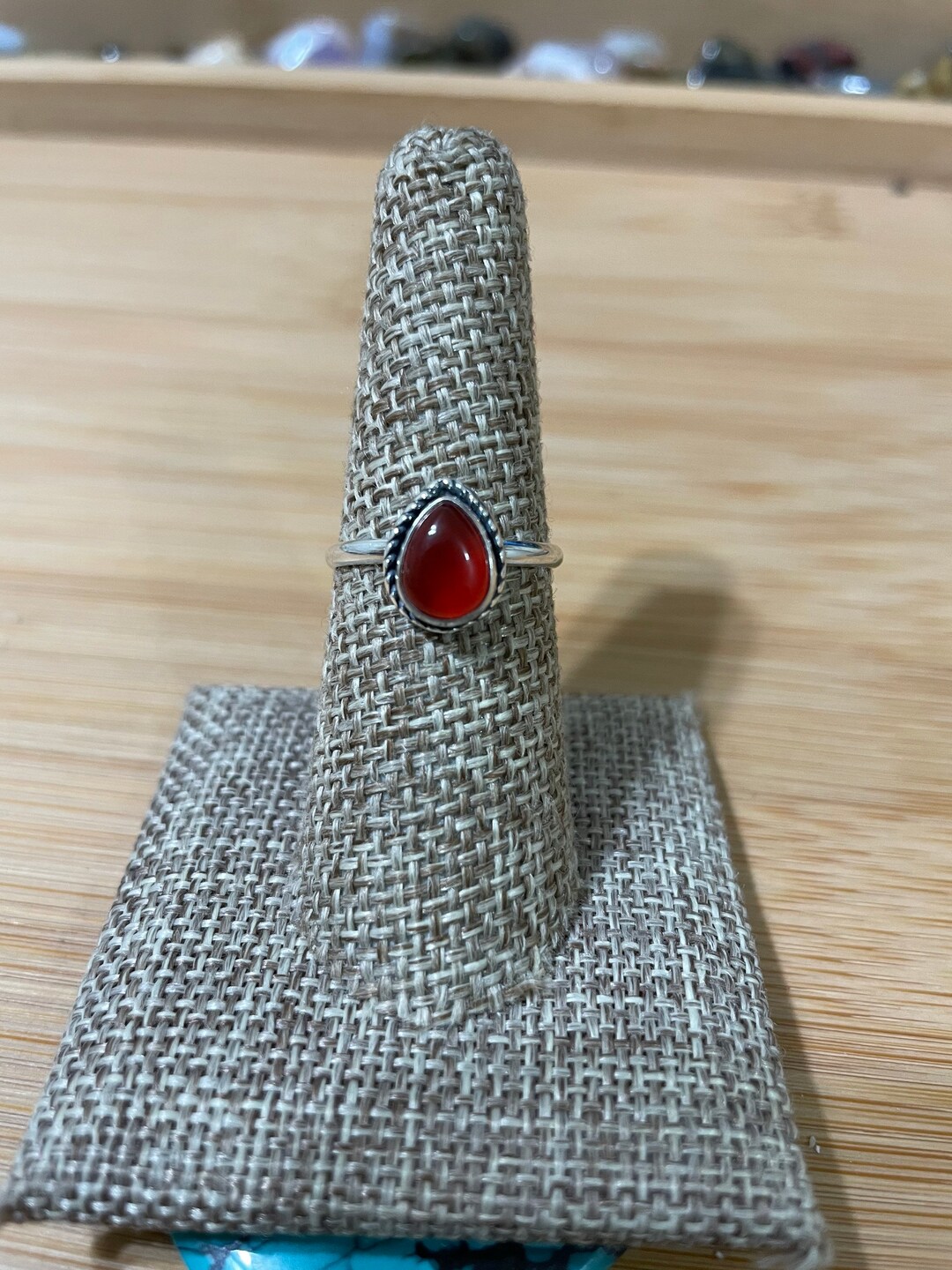 Genuine Carnelian Ring/red Carnelian Ring/sterling Silver Ring ...