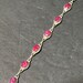 Ruby Link Bracelet/ Ruby Bracelet/ Ruby / Sterling Silver - Etsy