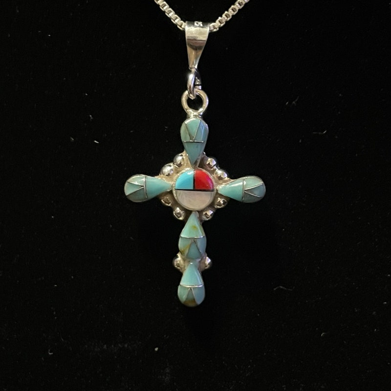 Turquoise Cross - Etsy