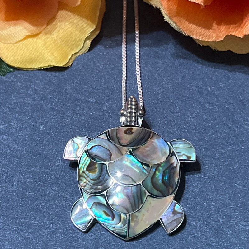 Turtle Abalone Brooch - Etsy