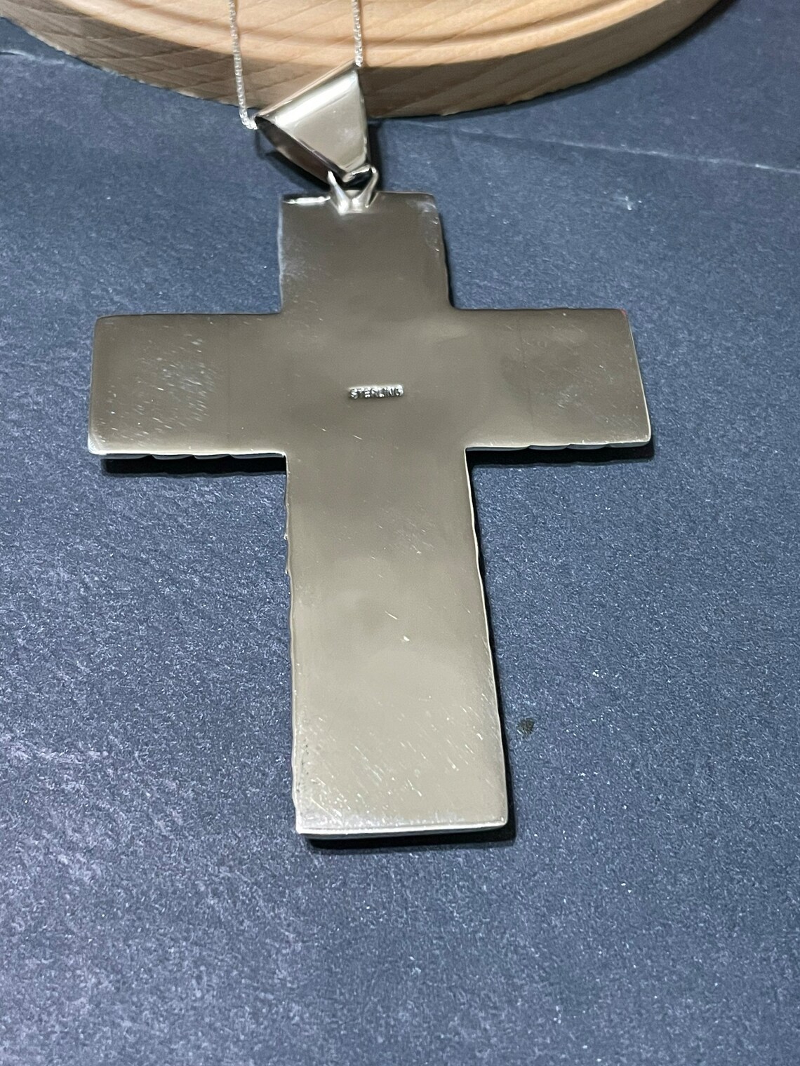 Large Inlay Cross/mosaic Silver Cross/opal Inlay Cross/big Silver Cross ...