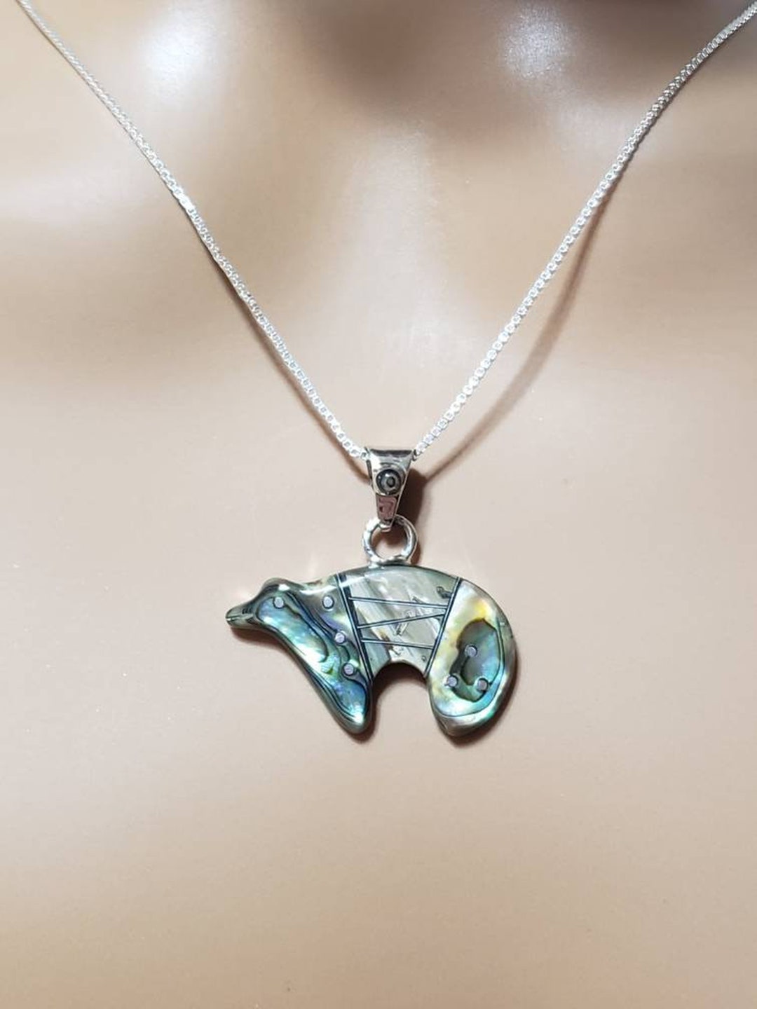 BEAR Pendant/ Shell Bear / Bear Pendant / Shell Bear Pendant /bear ...